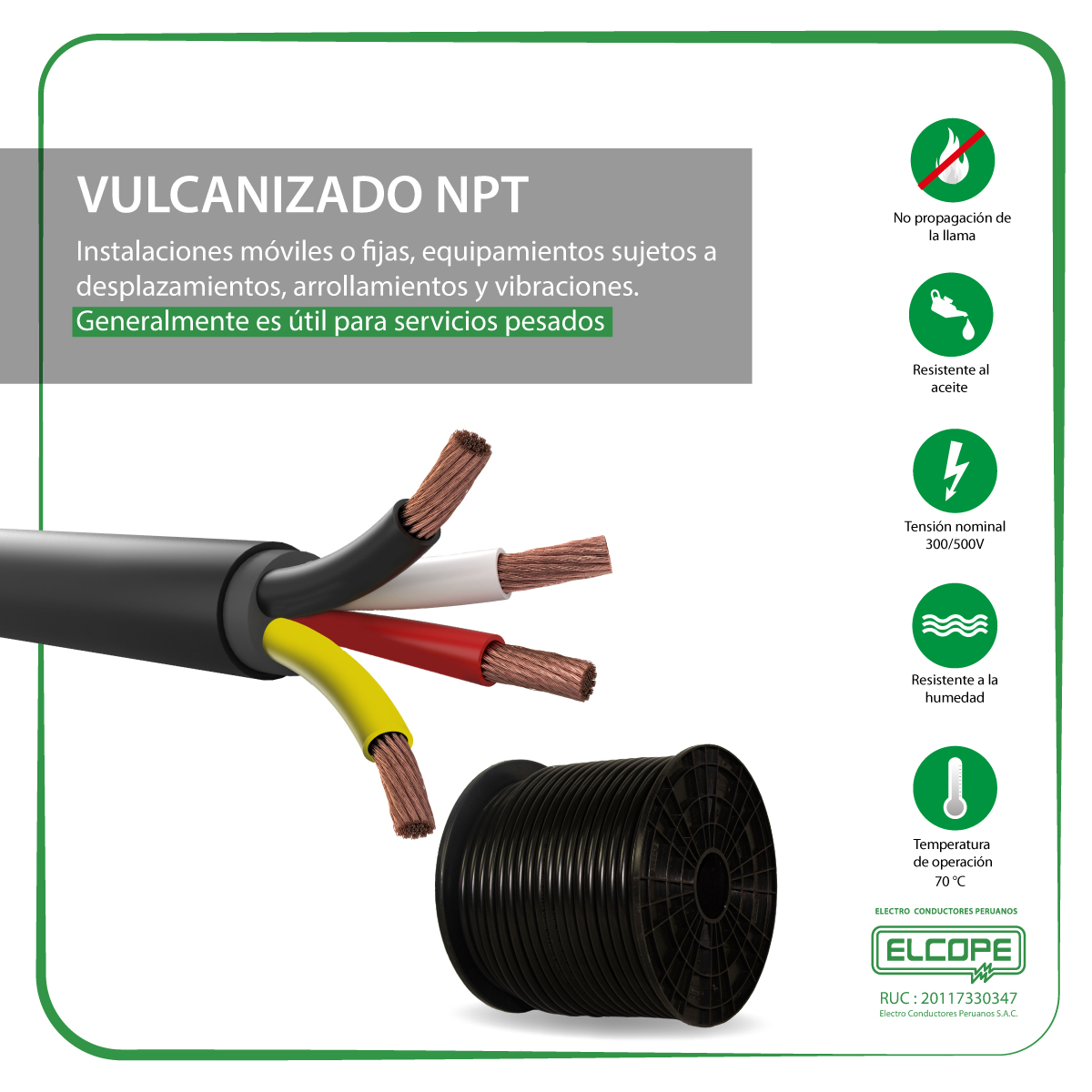 ¿Sabes la diferencia entre nuestros cables Vulcanizados? – ELCOPE ...